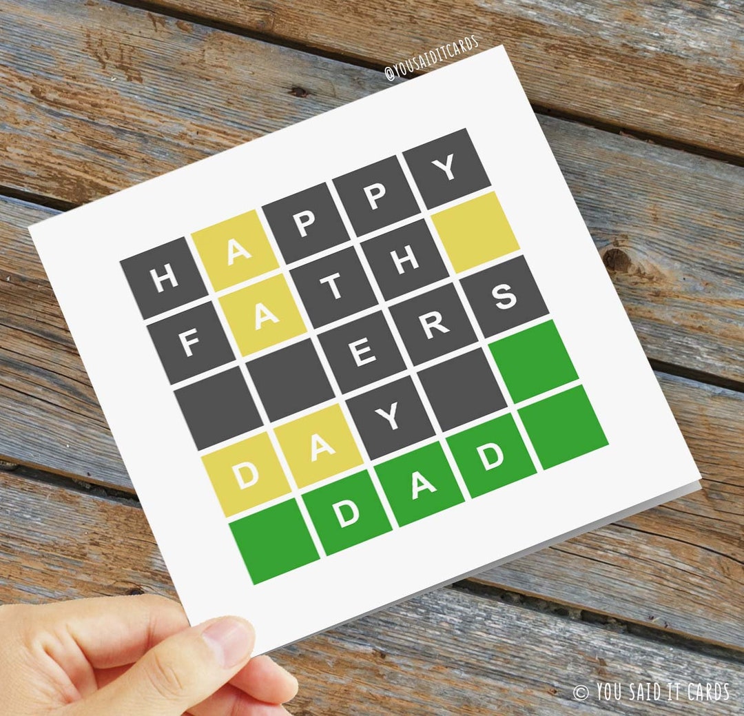 Happy Fathers Day Dad Wordle Card - Funny Fathers Day Cards Novelty ...