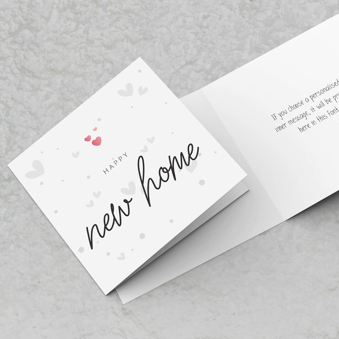 Happy New Home Card, Housewarming Card, First Home Card, Happy New Home ...