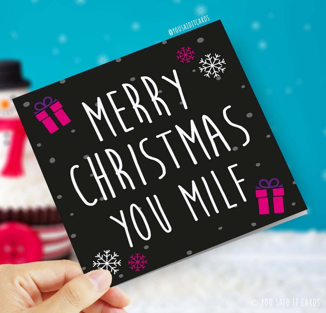 Merry Christmas You MILF Rude Funny Offensive Novelty - Etsy