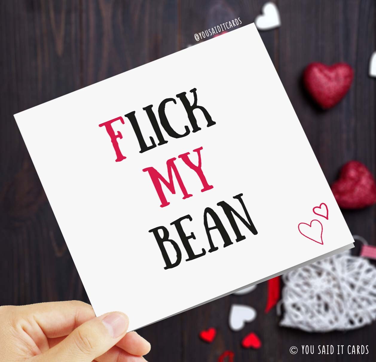 Flick My Bean Rude Funny Offensive Card Novelty Banter - Etsy UK