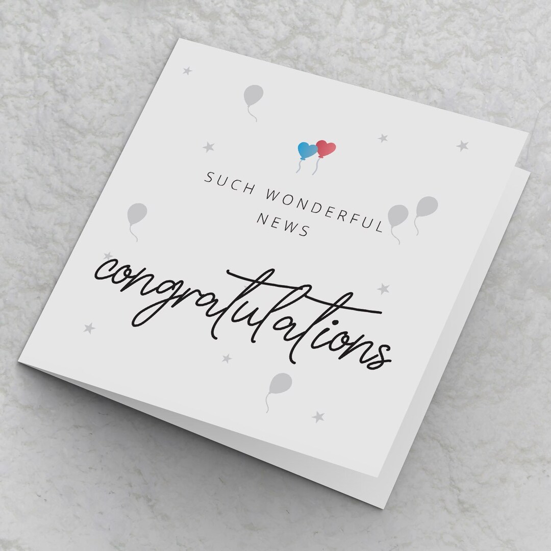 Congratulations Pregnancy Card Such Wonderful News Congratulations ...