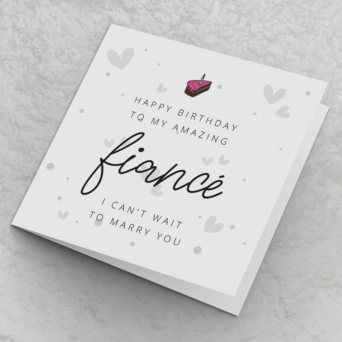 Fiancé Birthday Card - Happy Birthday to My Amazing Fiancé I Can't Wait ...