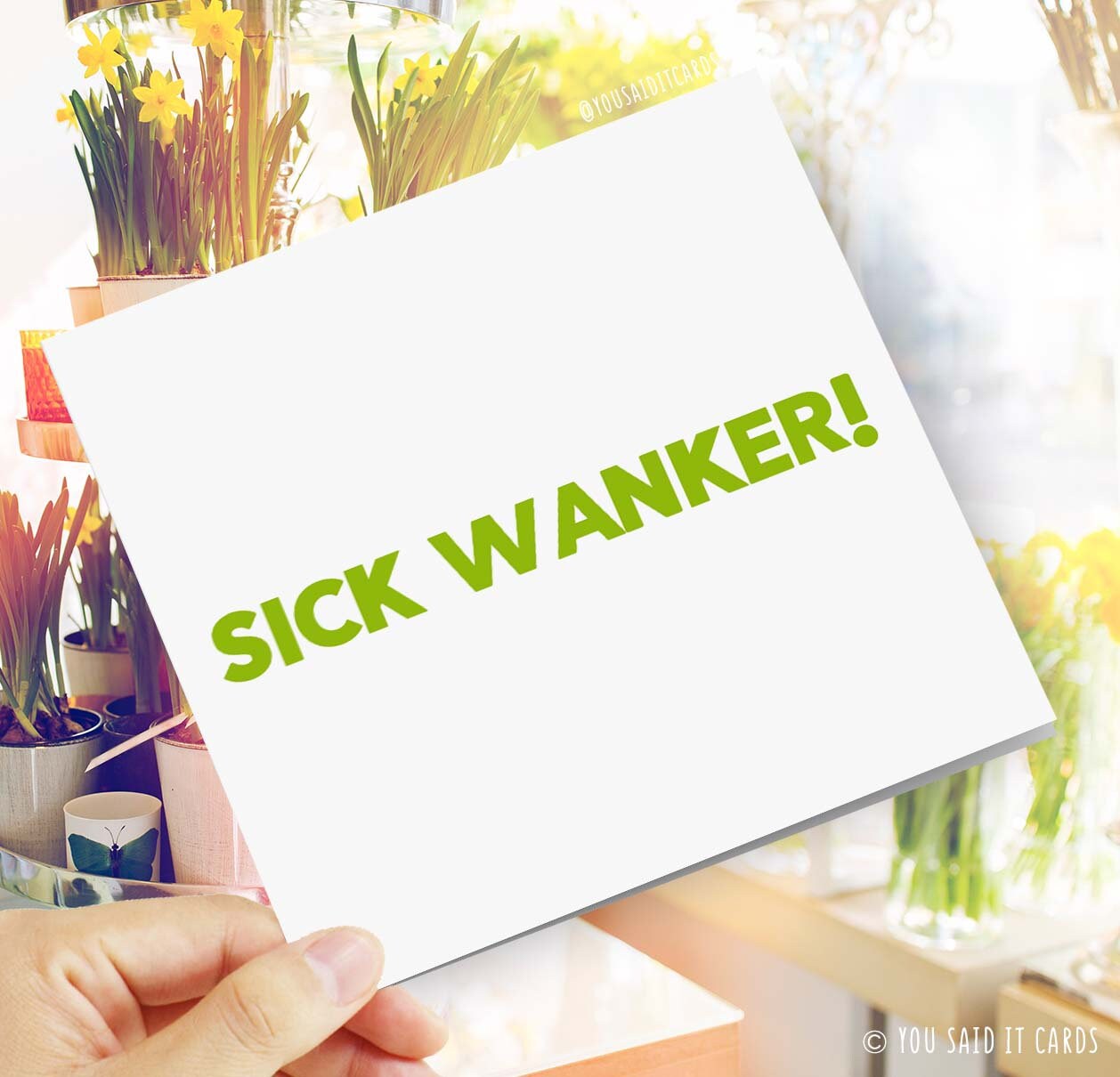Funny Rude Offensive Get Well Soon Cards Sick Wanker | Etsy
