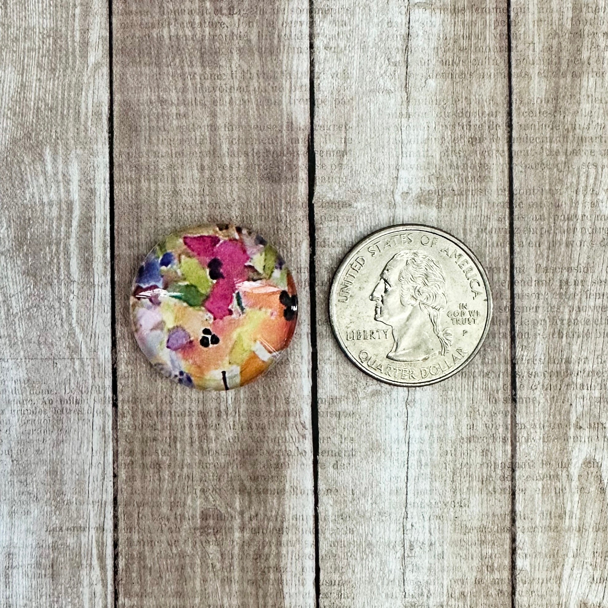 Abstract Art Magnets | Set of 6 | 1 Inch Magnets | Floral Magnets - Etsy