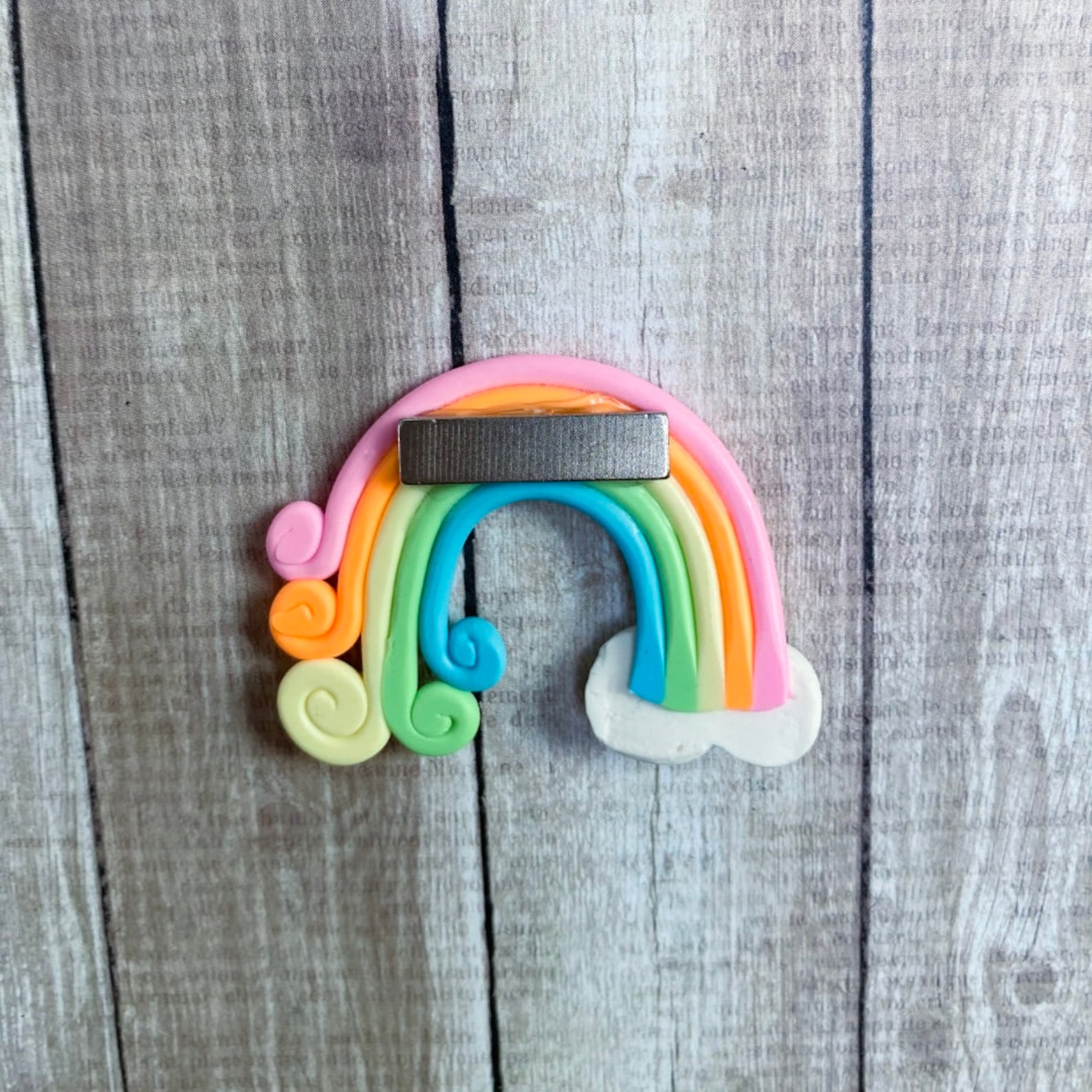 Clay Rainbow Magnets - Set of 2 or 3 - Cute Magnet - Home Decor - Etsy