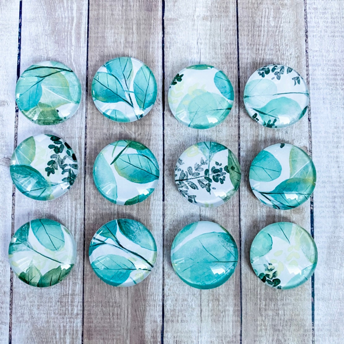 Eucalyptus Leaf Magnets Set of 3 6 12 - Etsy