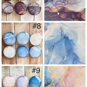 Alcohol Ink Abstract Magnets - Set of 6 - Art Magnets - Etsy