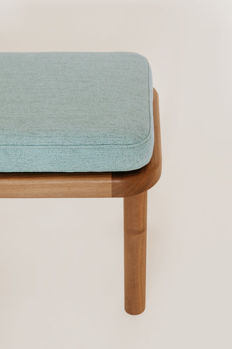 Bench Modern Bench Wood Bench and Side Table Contemporary | Etsy