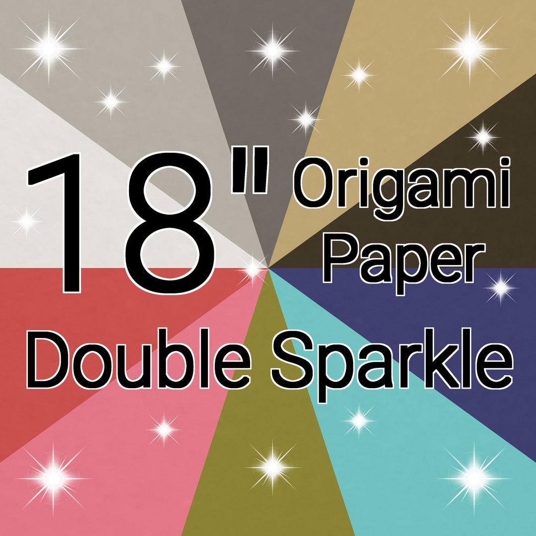 18 Inch Double Sparkle Tissue Origami Paper (single Sheet) - Etsy