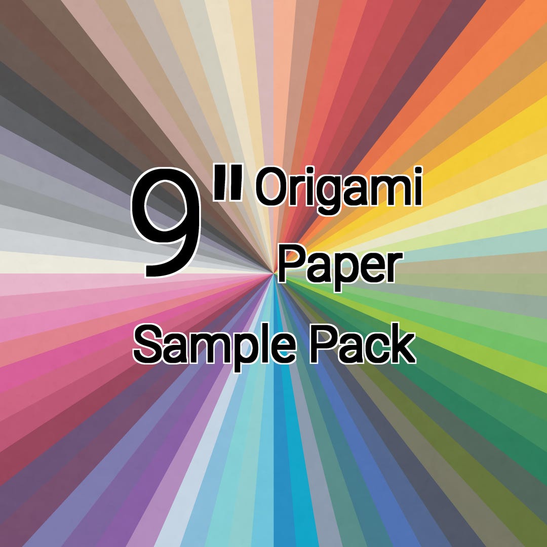 Origami Paper Sample Pack - 12 Types of Paper in Assorted Colors - Etsy