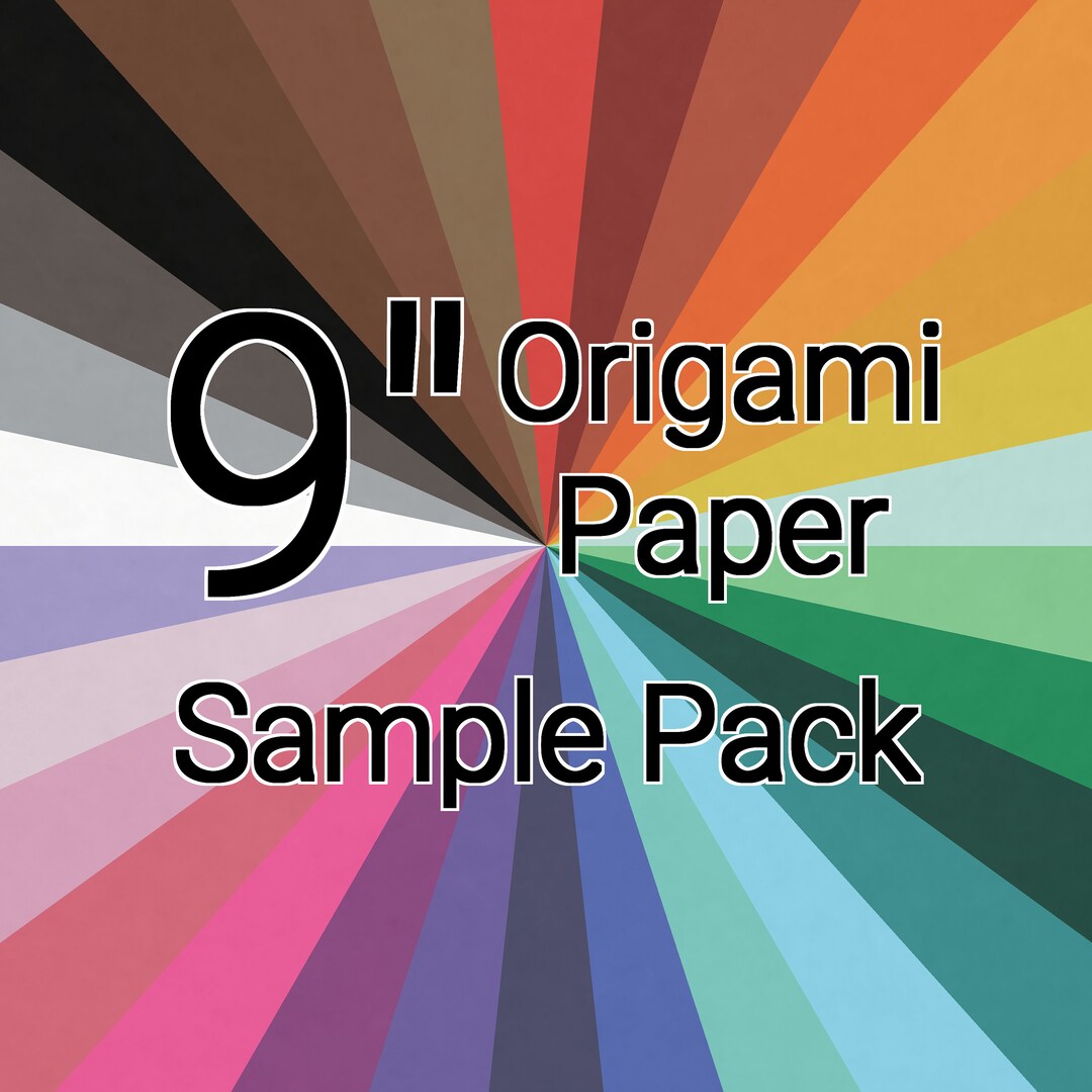 Origami Paper Sample Pack - 12 Types of Paper in Assorted Colors - Etsy