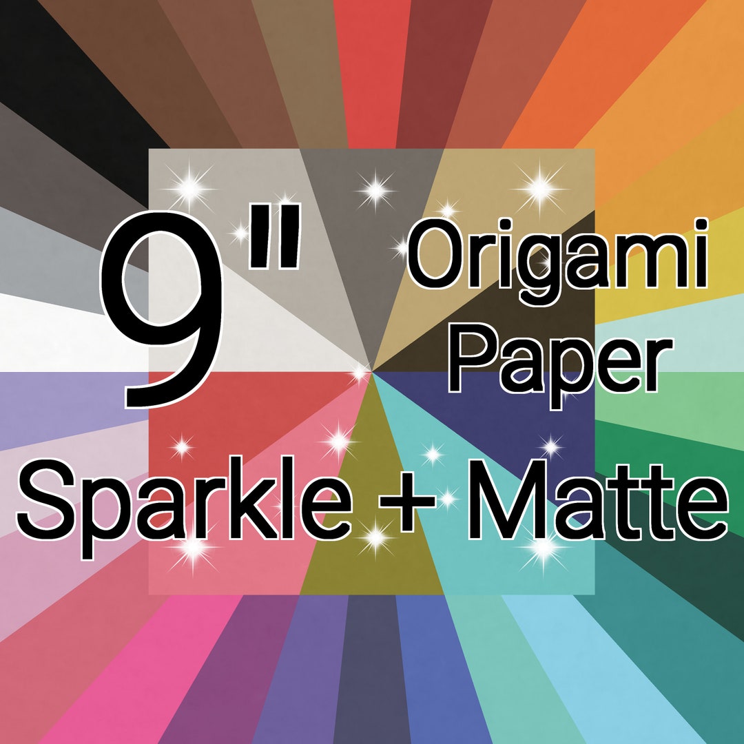 9 Inch Sparkle/matte Double Tissue Origami Paper single Sheet - Etsy