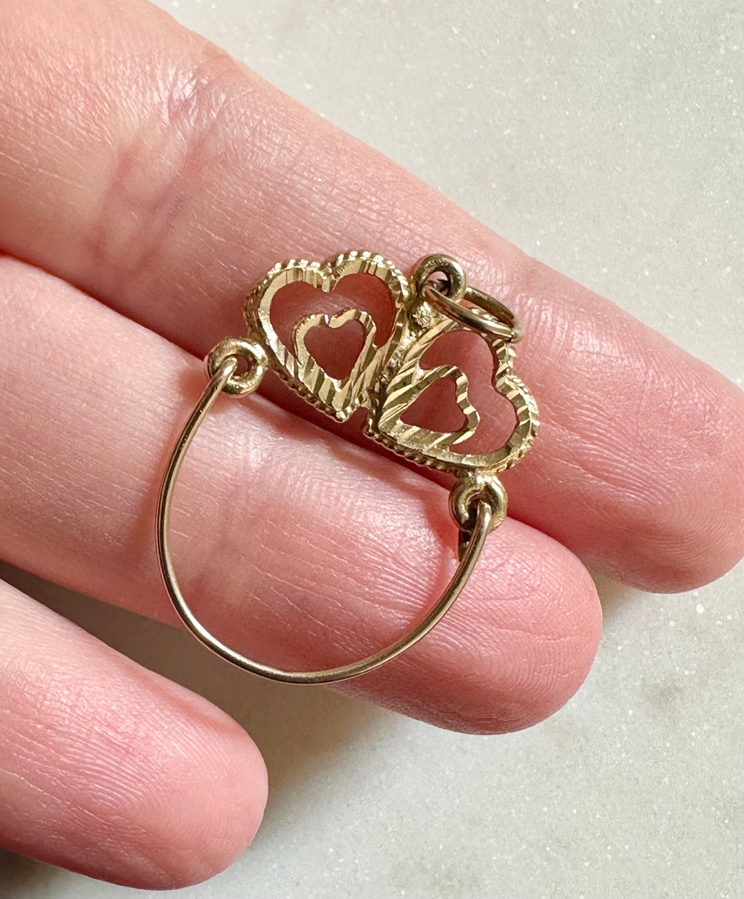 Vintage 10 Karat Gold Charm Carrier , Vintage Jewelry, Vintage Charms ...