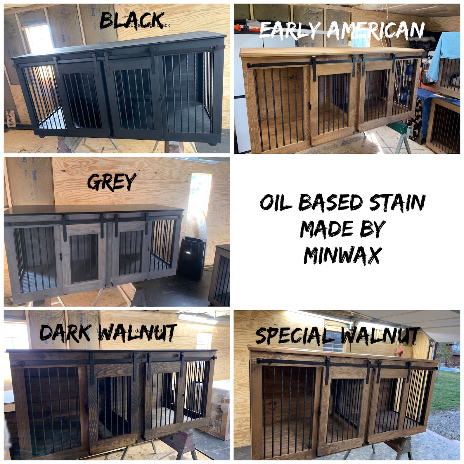 Double Kennels Handmade Wooden Dog Crate Furniture Credenza - Etsy