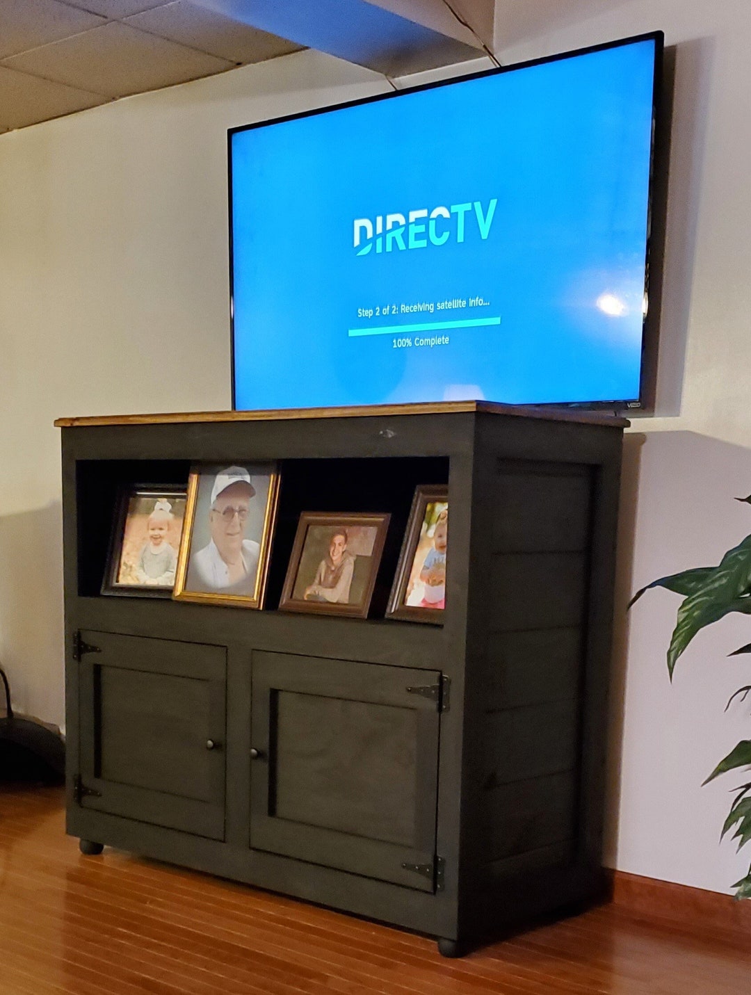 100% Solid Wood Custom TV Console Any Minwax Stain Color. - Etsy