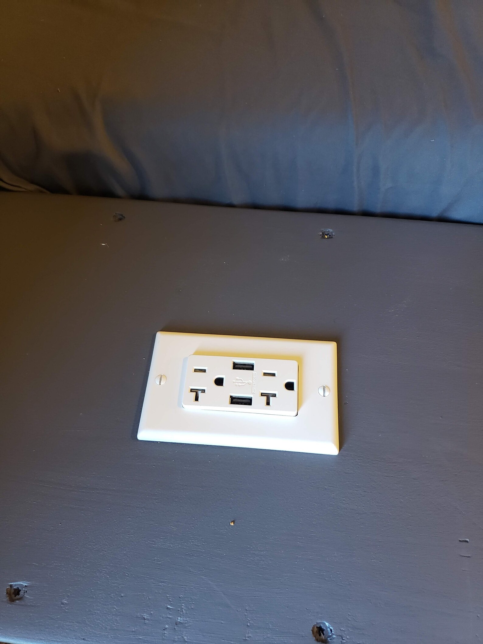 Platform Bed With Plugs Modern Industrial *made to Order* - Etsy