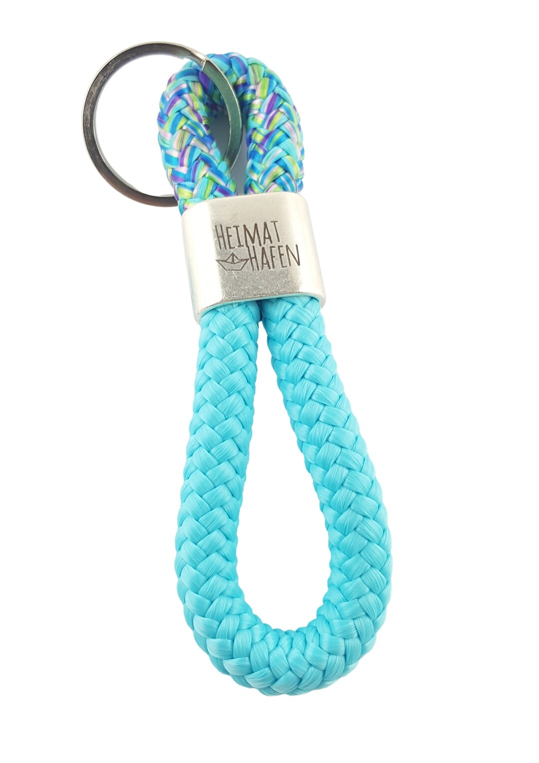 Sailing Rope, Key Ring, Blue Turquoise / Home Port Boat - Etsy