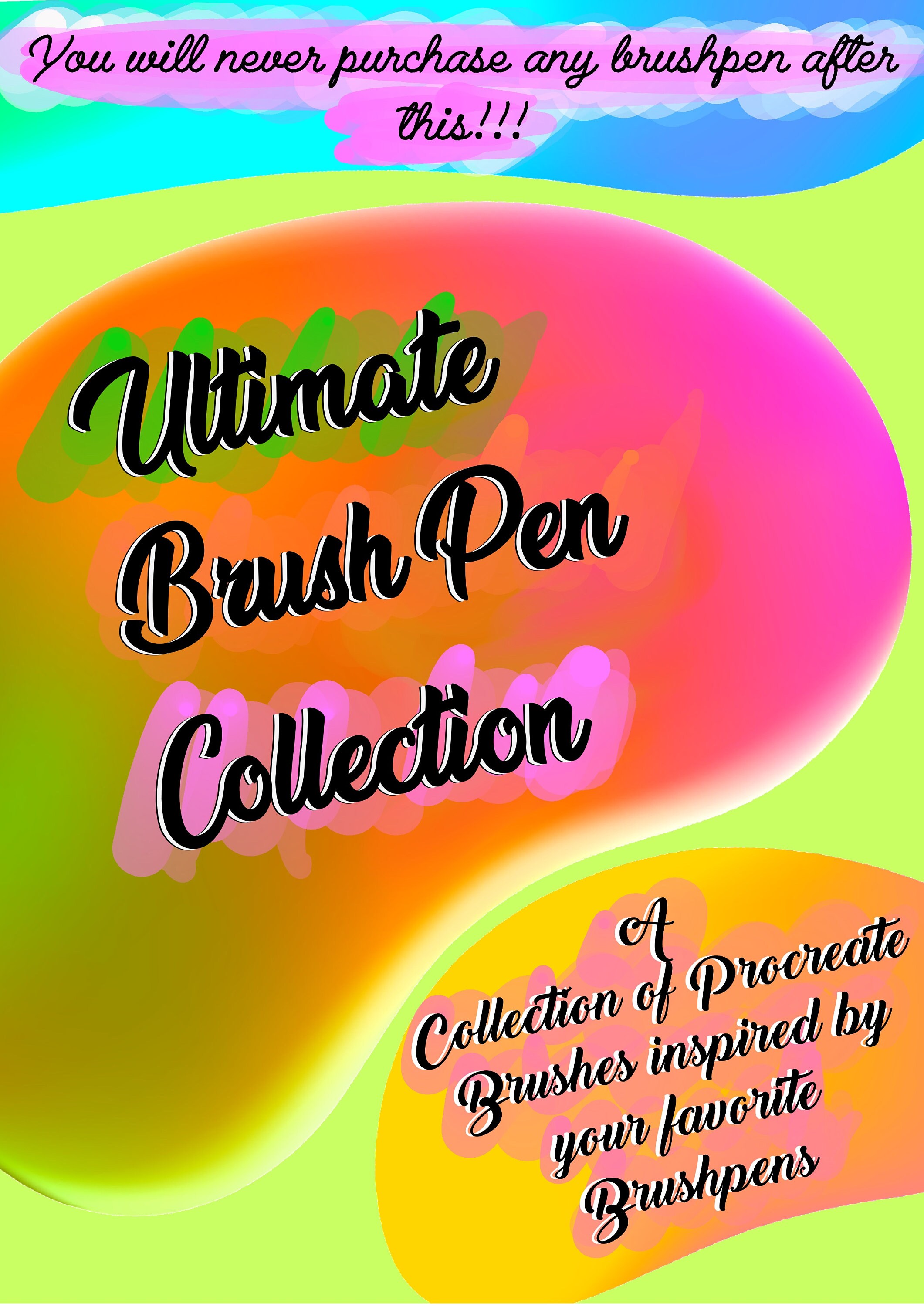Ultimate Procreate Brush Pen Collection bonus Goodies Added - Etsy