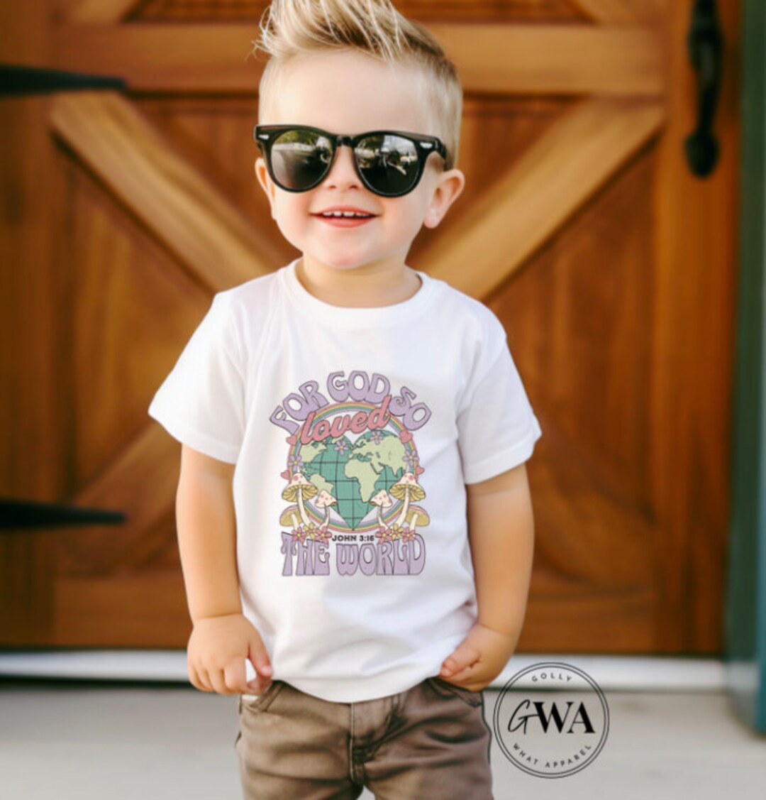 For God so Loved the World John 3:16 Toddler Unisex Short Sleeve Jersey ...