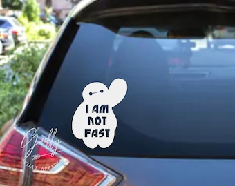 I Am Not Fast Decal - Etsy