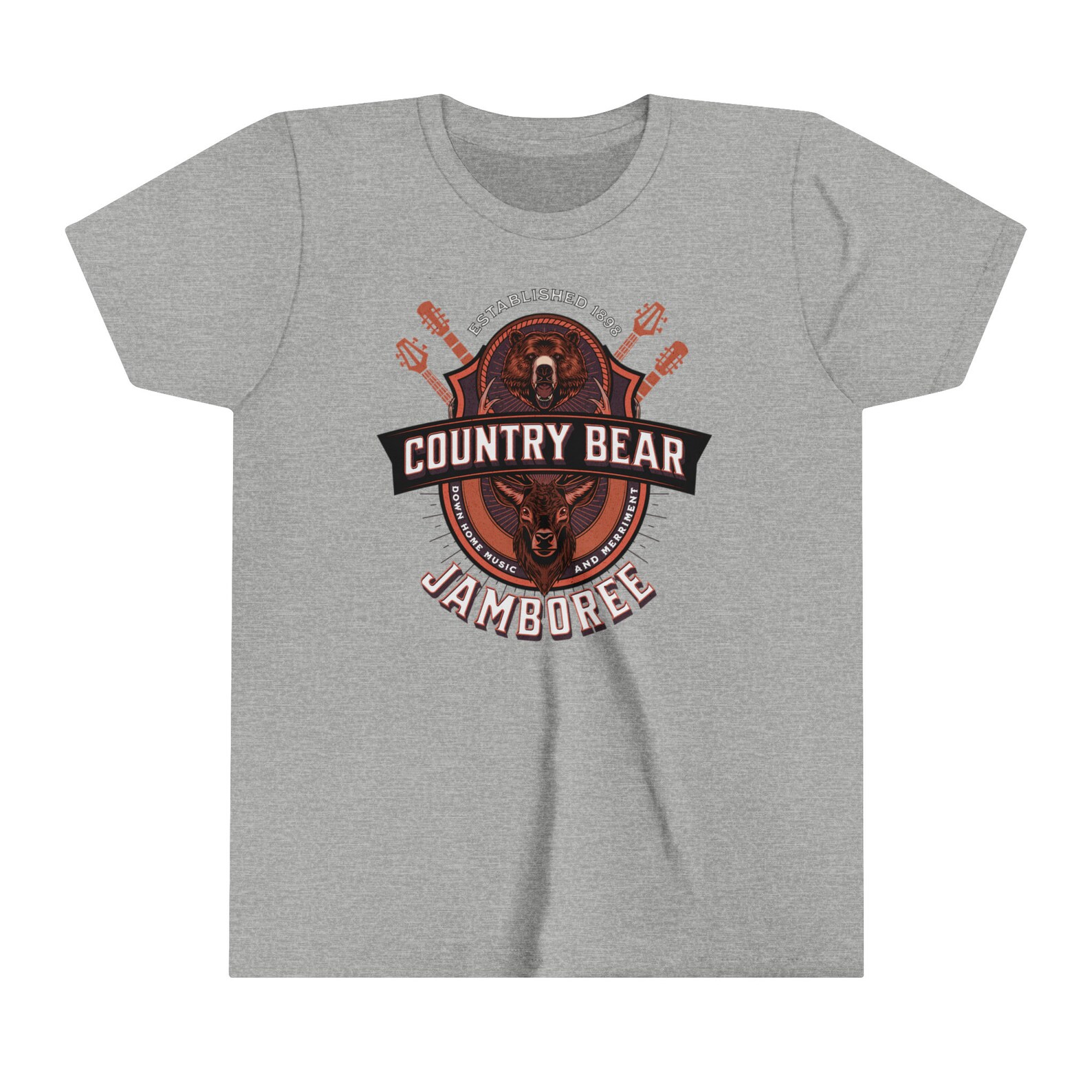 Country Bear Jamboree Wall Youth Unisex Short Sleeve Jersey T-shirt ...