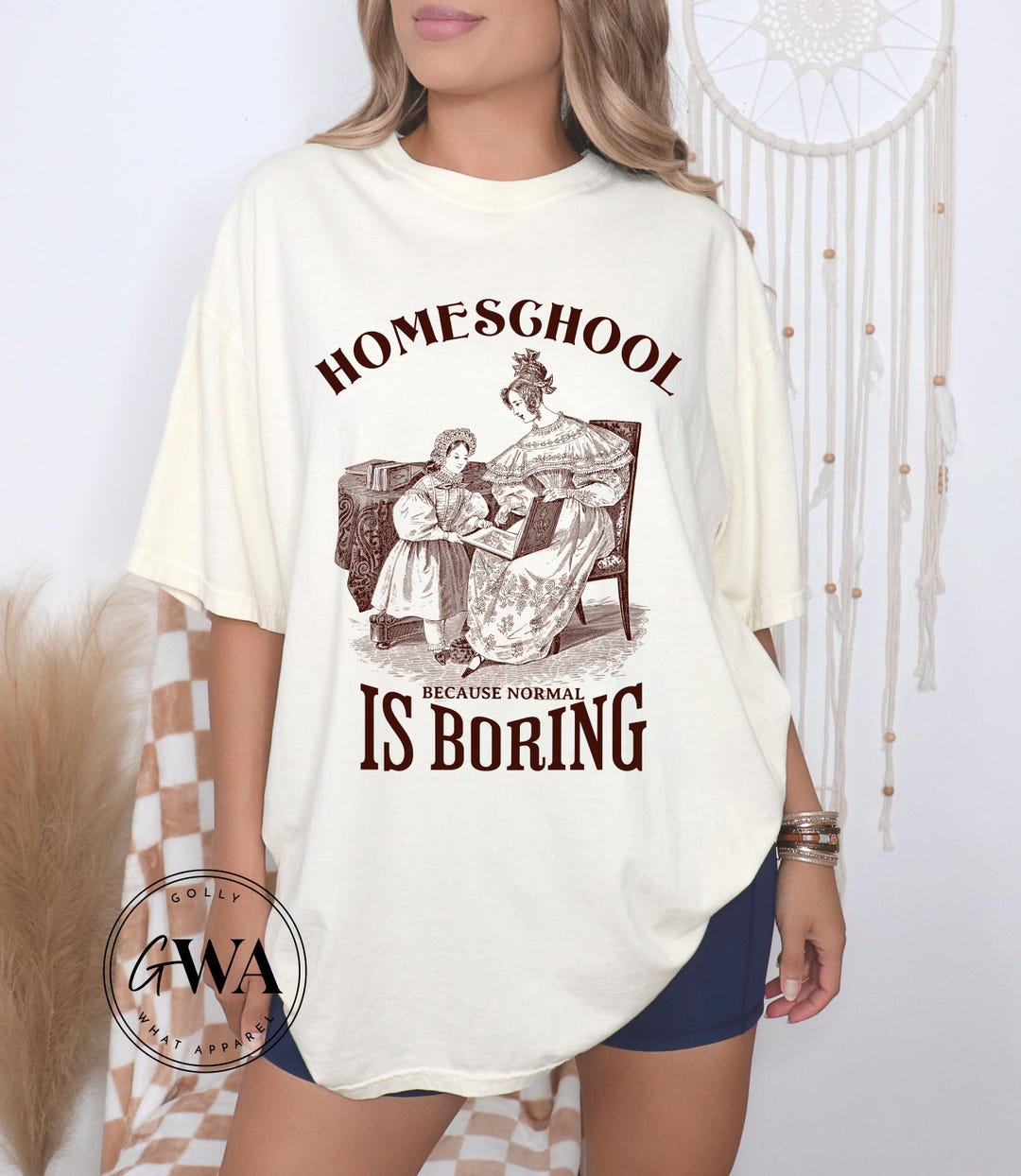 Homeschool Because Normal is Boring Adult Unisex Garment-dyed Comfort ...