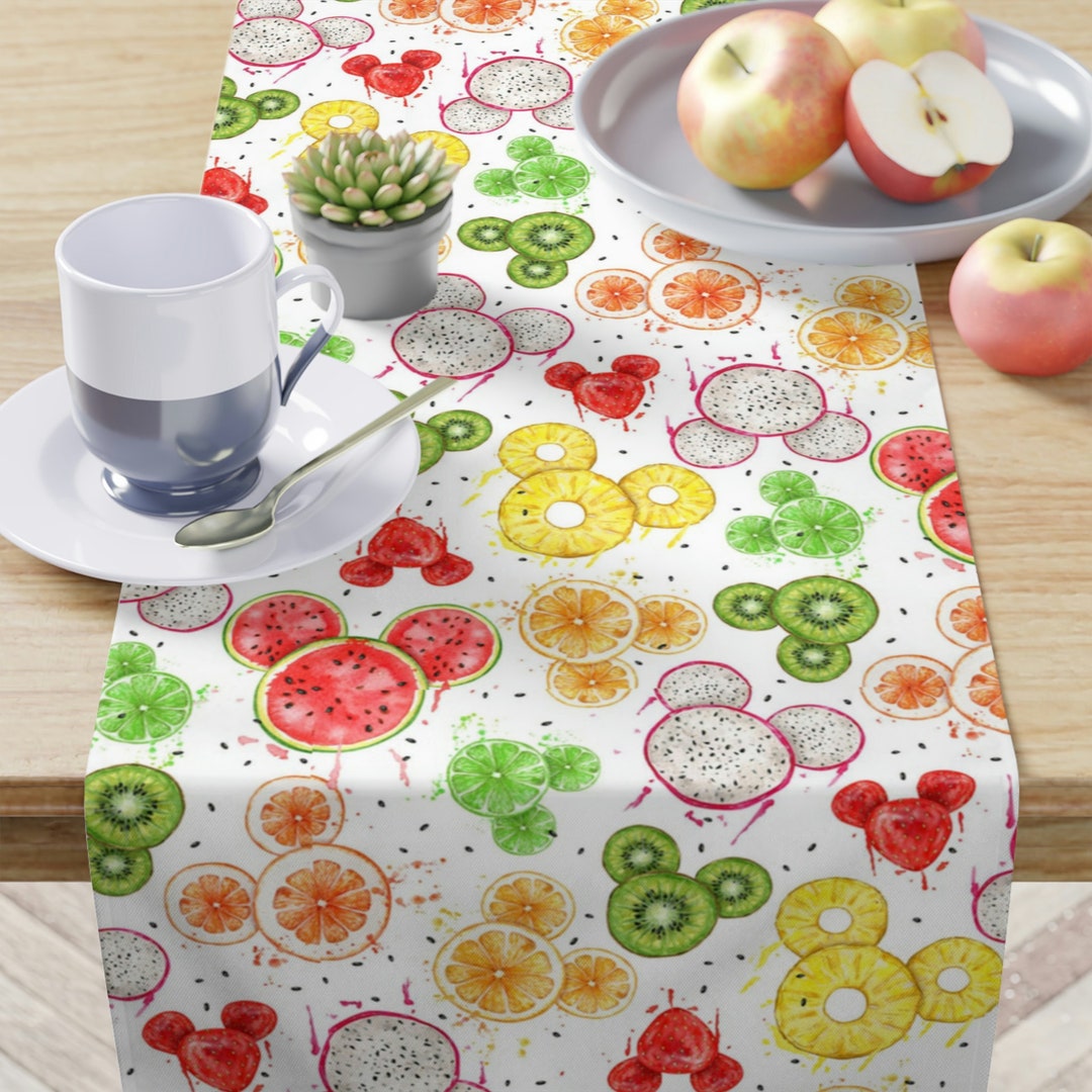 Mickey Summer Fruit Table Runner - Etsy