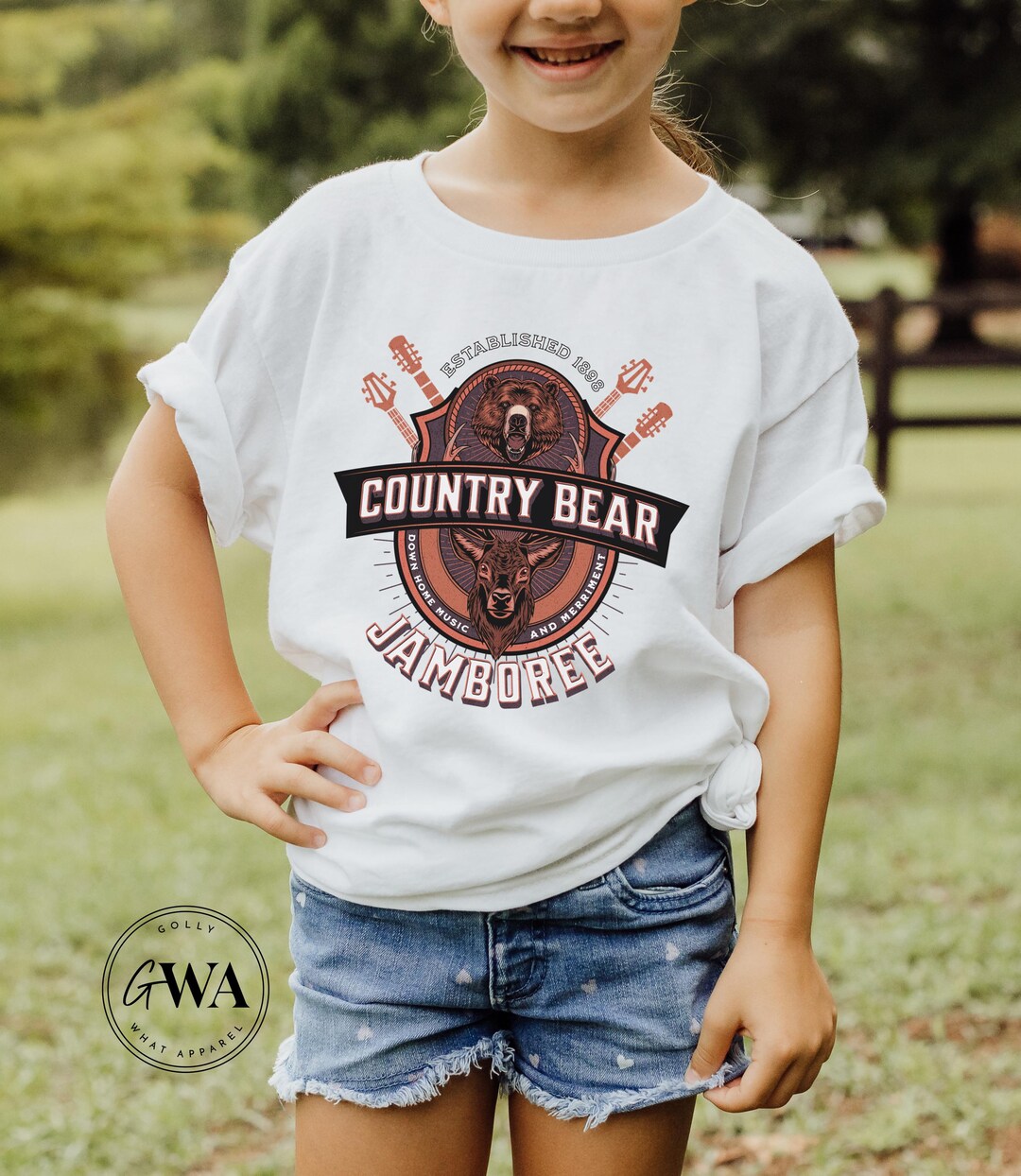 Country Bear Jamboree Wall Youth Unisex Short Sleeve Jersey T-shirt ...