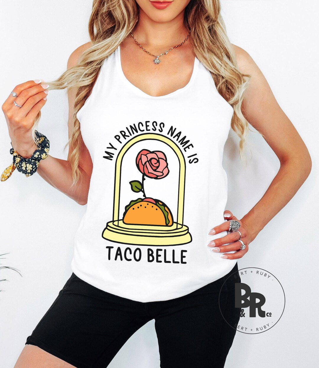 My Princess Name is Taco Belle Ladies Fitted Lightweight Jersey Knit ...