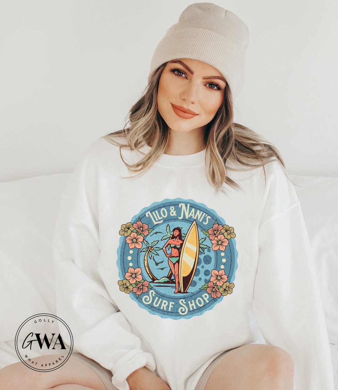 Lilo and Nani's Surf Shop Adult Unisex Crewneck Sweatshirt (AS106) - Etsy