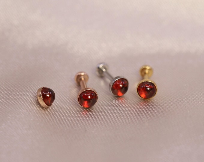 14K Solid Yellow, Rose, White Gold Pomegranate Piercing, Body Jewelry ...