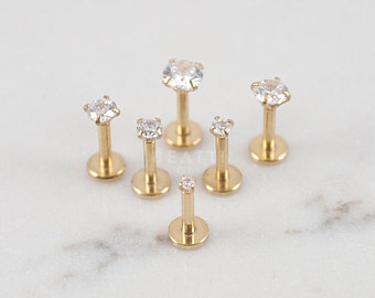 Titanium Labret Stud | Etsy