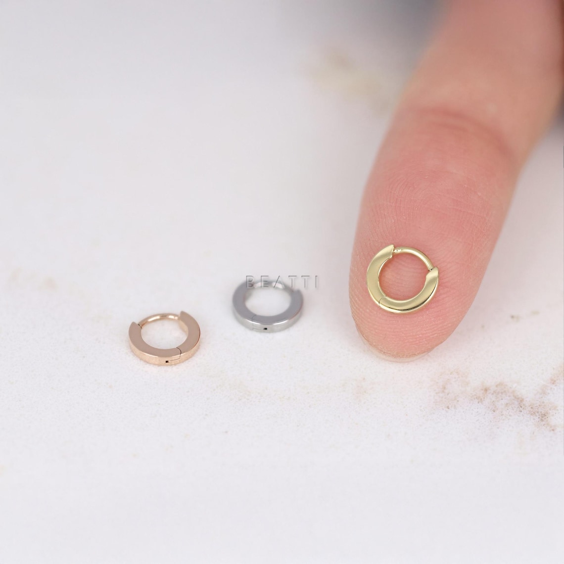 NEW ‣ Tiny 5mm Titanium Clicker Hoop • Verified Titanium Hoop • Covered ...