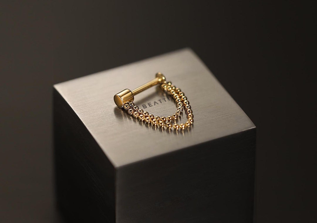 NEW ‣ BEATTI Draping Chain Collection! Double Ball Chain Theadless End ...