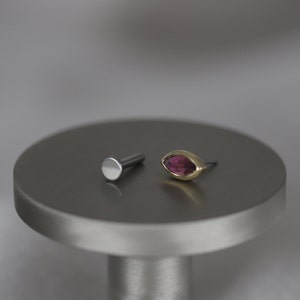 NEW ‣ Aura • Flat Back BEATTI Natural Gemstone Threadless Ends ...