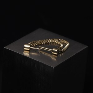 Double Chain Threadless Labret • BEATTI Draping Chain Collection ...