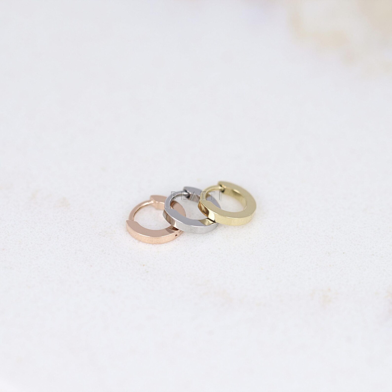NEW ‣ Tiny 5mm Titanium Clicker Hoop • Verified Titanium Hoop • Covered ...