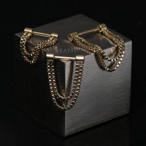 NEW ‣ BEATTI Draping Chain Collection! Double Chain Theadless End ...