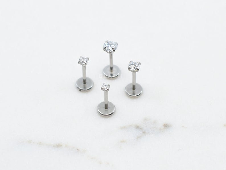 20G Tiny Threadless Push Pin Labret Stud 1.5mm 3mm - Etsy