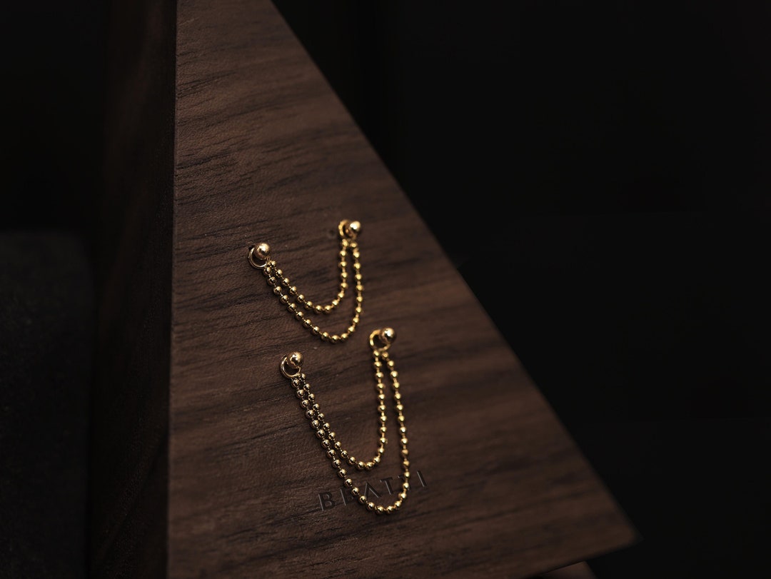 NEW ‣ BEATTI Draping Chain Collection • Tiny Delicate Double Chain ...
