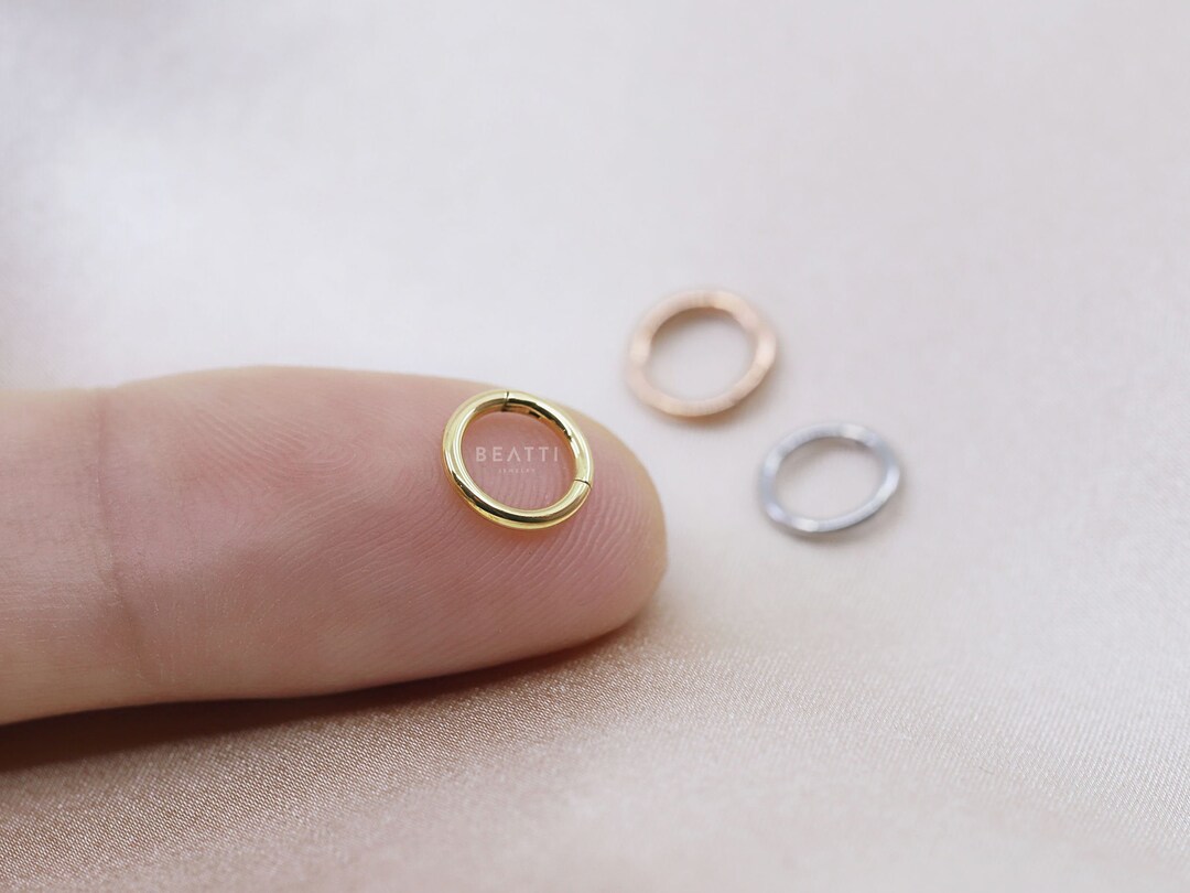 18G/20G • 5mm SUPER TINY Cartilage Hoop • 5mm Hinged Clicker Hoop ...
