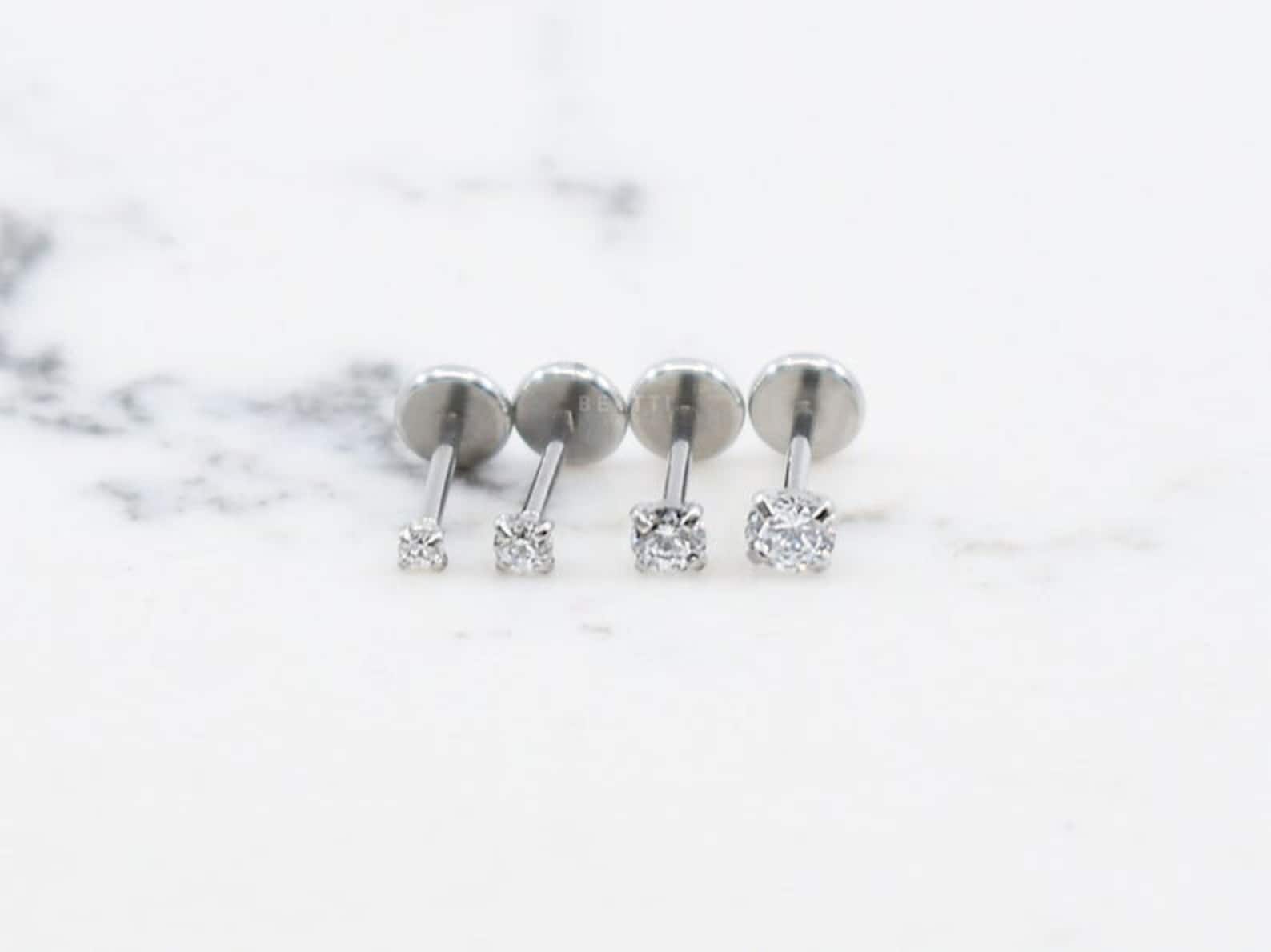 20G Tiny Threadless Push Pin Labret Stud 1.5mm 3mm - Etsy