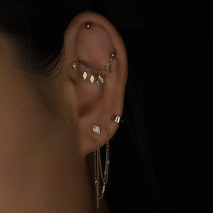 NEW ‣ Patra Chain Attachment With Genuine Gemstones • 14K Solid Gold ...