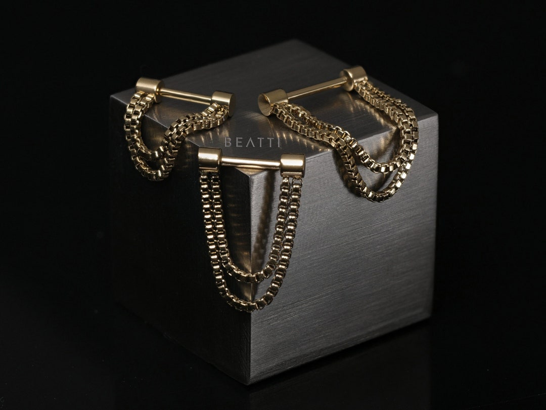 NEW ‣ BEATTI Draping Chain Collection! Double Chain Theadless End ...