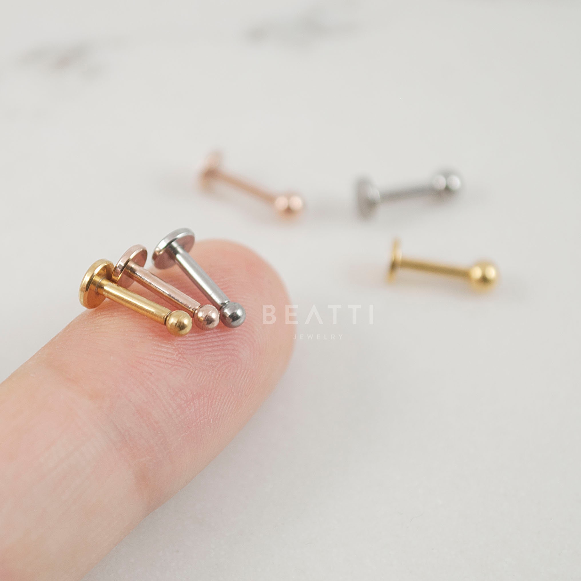 2mm/3mm Ball 16G Labret 316L Surgical Steel Ball Tragus - Etsy