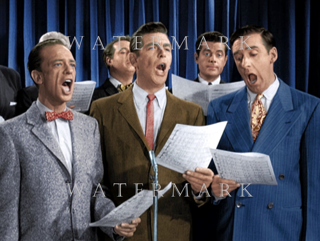 The Andy Griffith Show Custom 8x10 COLORIZED Photo Andy, Barney and ...
