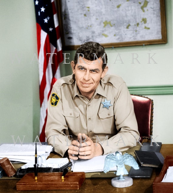 The Andy Griffith Show Custom COLORIZED Photo Print Sheriff - Etsy