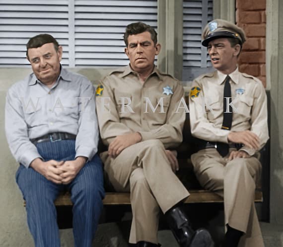 The Andy Griffith Show DIGITAL DOWNLOAD Custom COLORIZED | Etsy