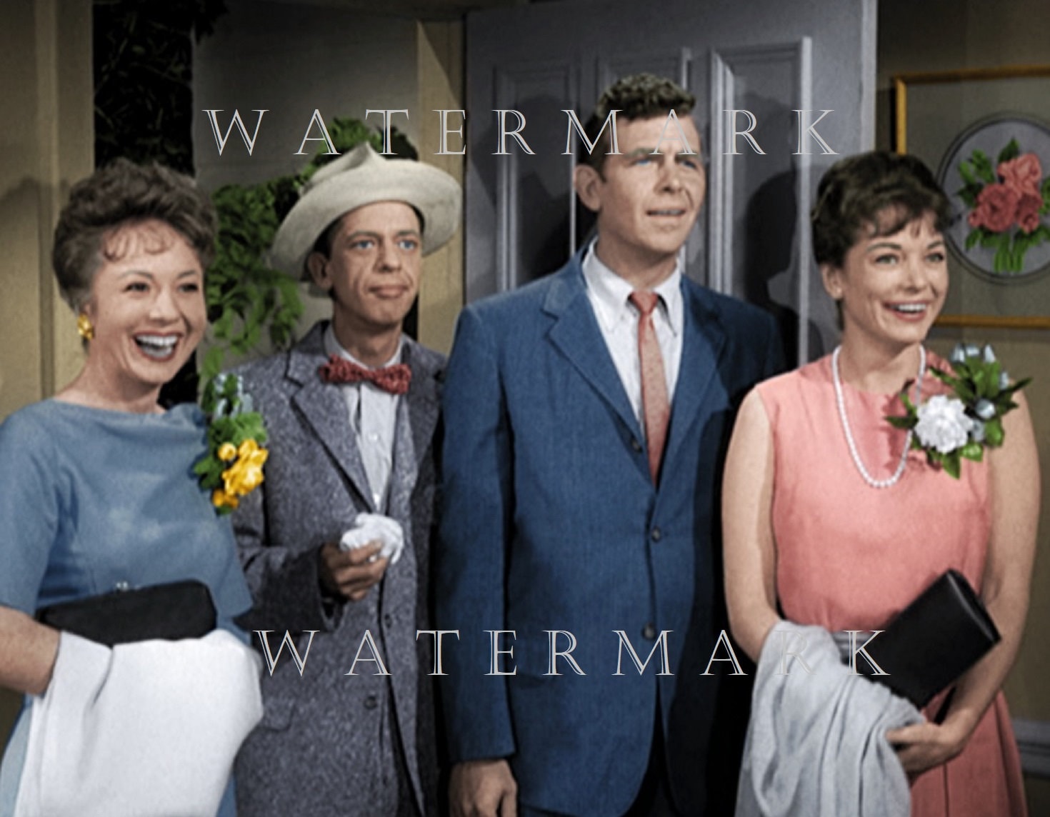 The Andy Griffith Show Custom 8x10 COLORIZED Photo - Andy, Barney ...