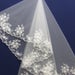 Two Layer Embroidered Wedding Veil, Flower Veil, Floral Veil, Long ...